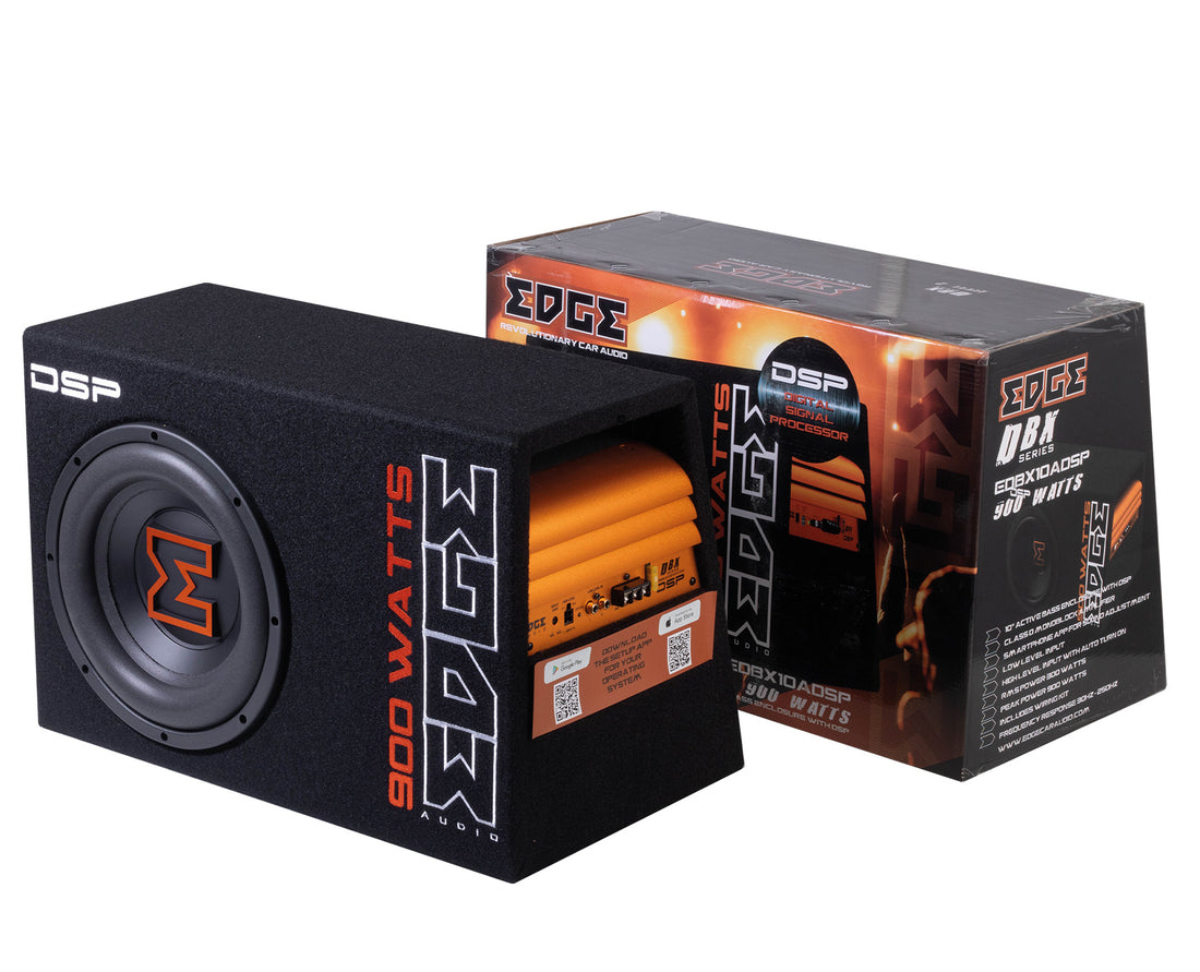 12 inch Compact Car Active Bass Enclosure | EDGE EDBX12A-E2 – Edge Car Audio